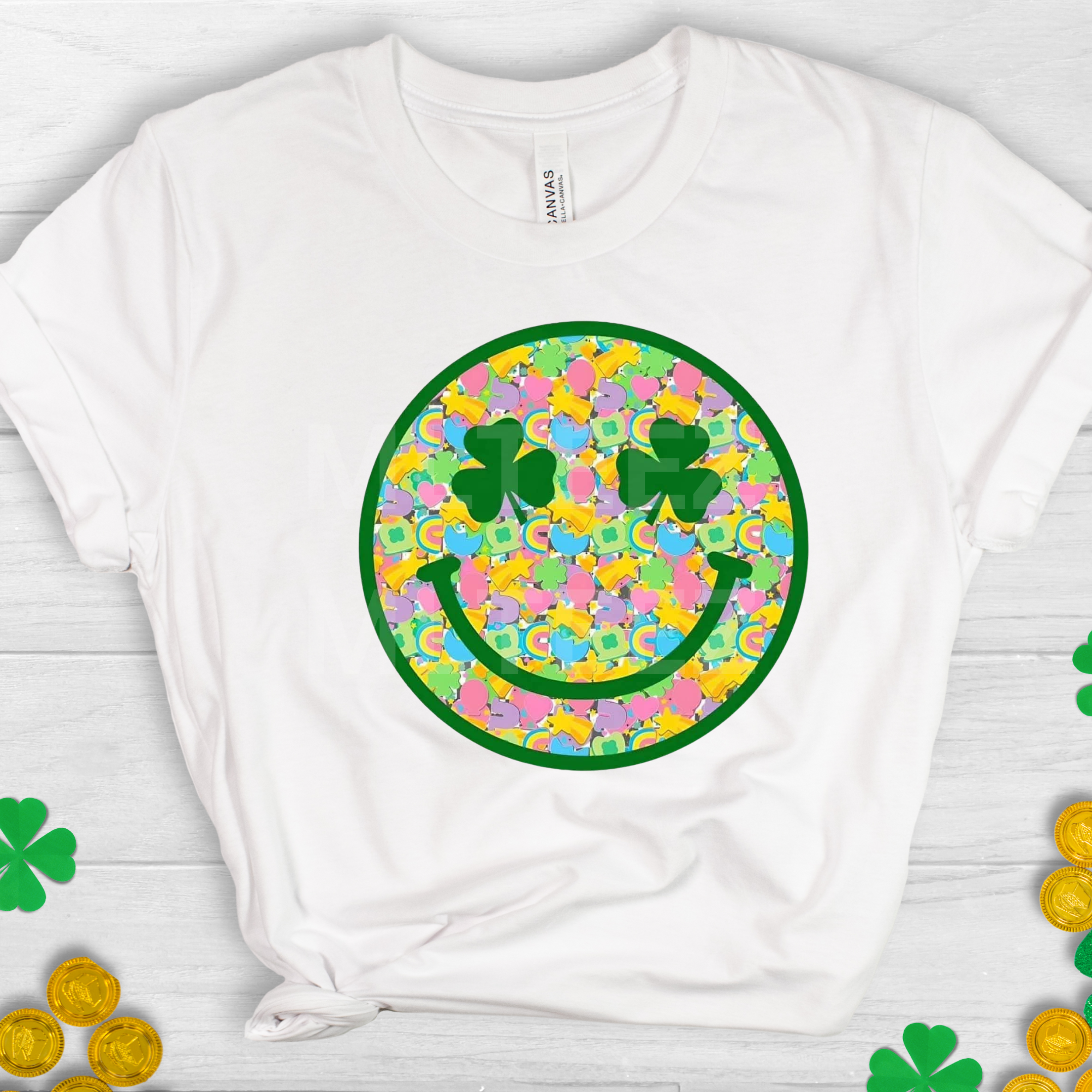 Smiley Face (St. Patrick's Day) (4) DTF Direct To Film – MLTeezUnlimited
