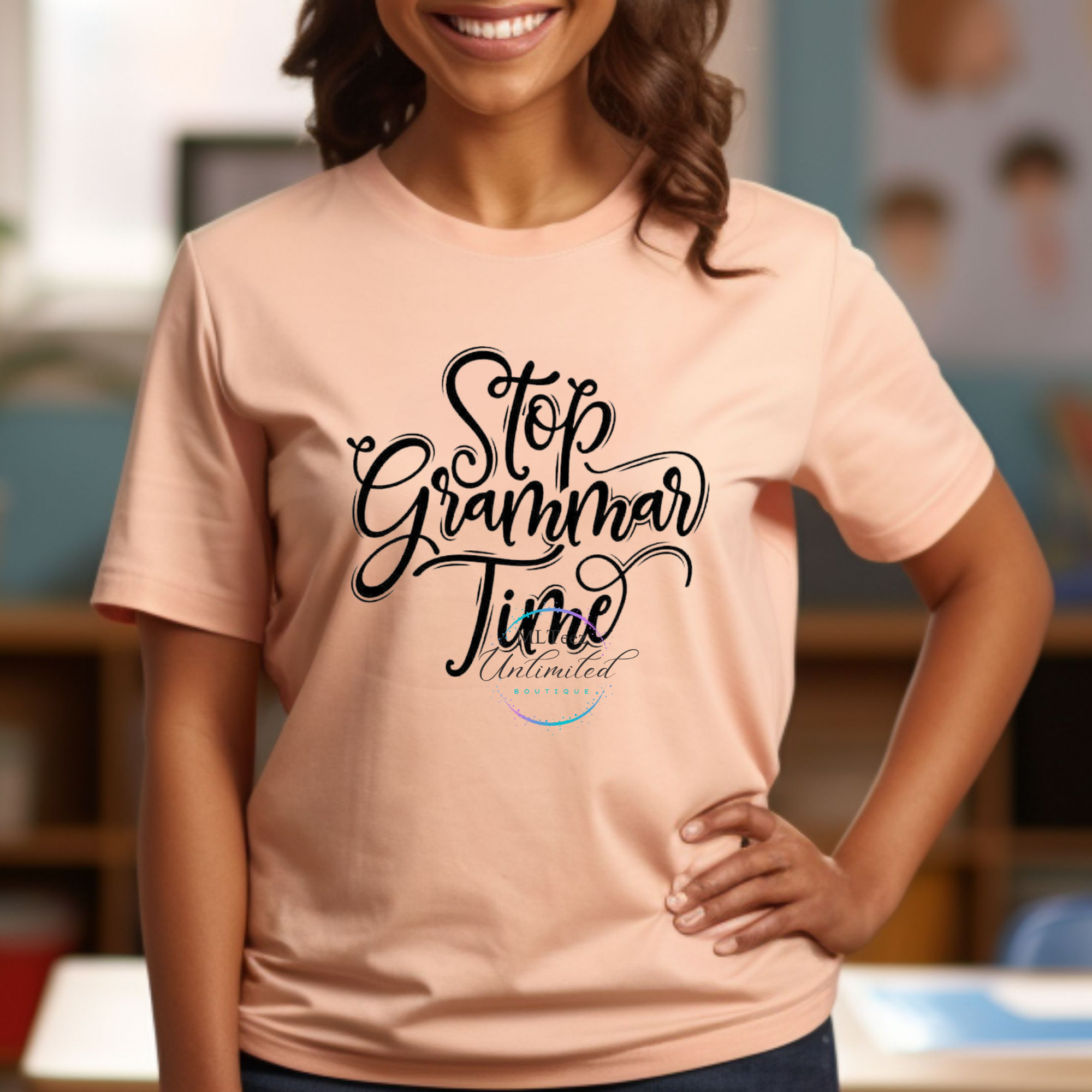 Stop Grammar Time DTF Direct To Film – MLTeezUnlimited