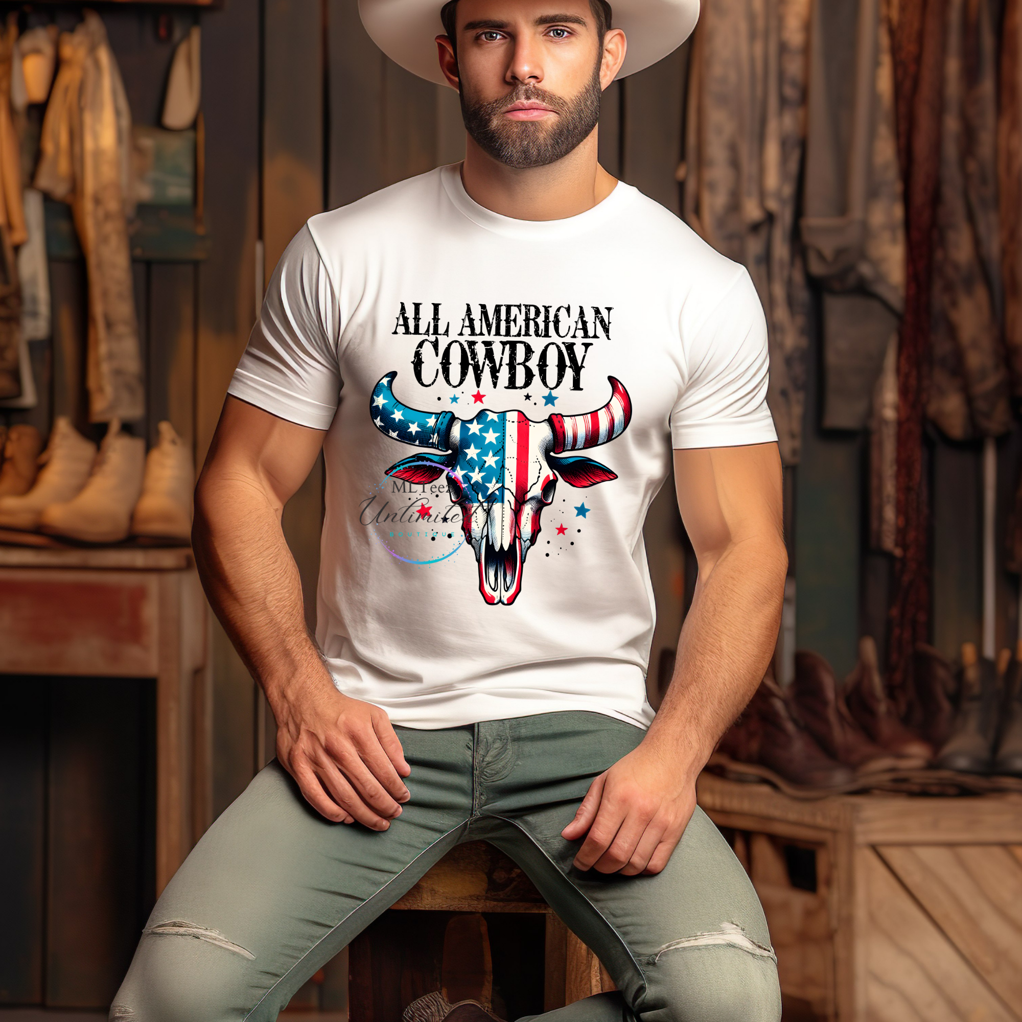 All American Cowboy DTF Direct To Film – MLTeezUnlimited