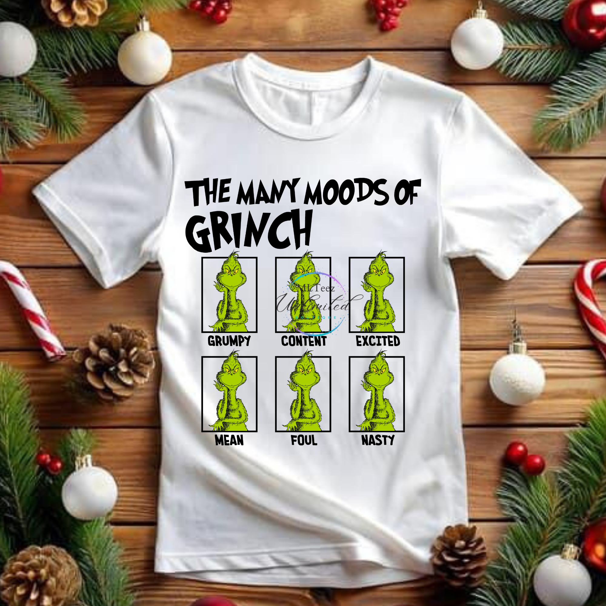The Many Moods Of Big Green Man (1) DTF Direct To Film – MLTeezUnlimited