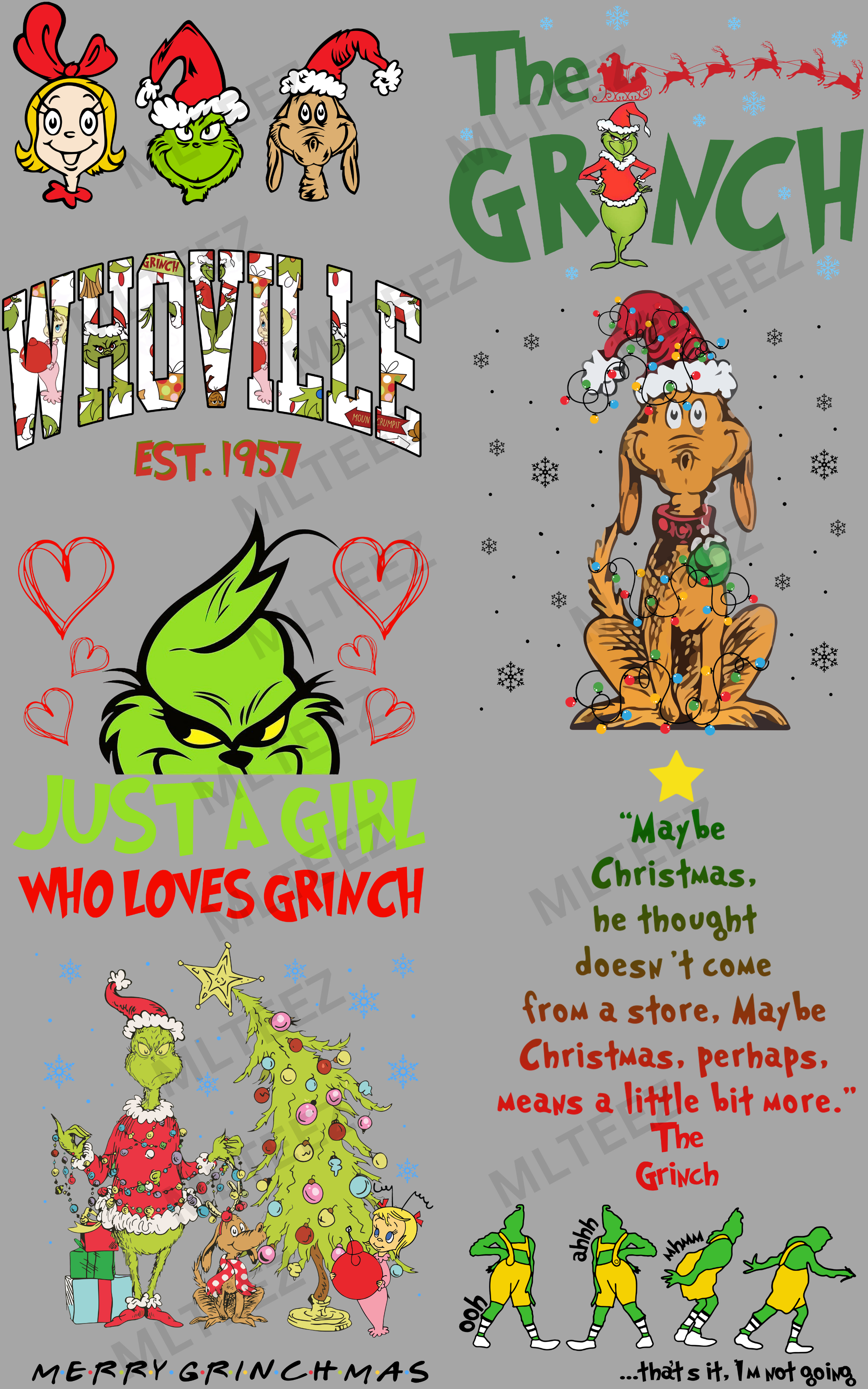 BIG GREEN MAN (4) PREMADE GANGSHEET - 22X36 DTF TRANSFERS - DIRECT TO ...